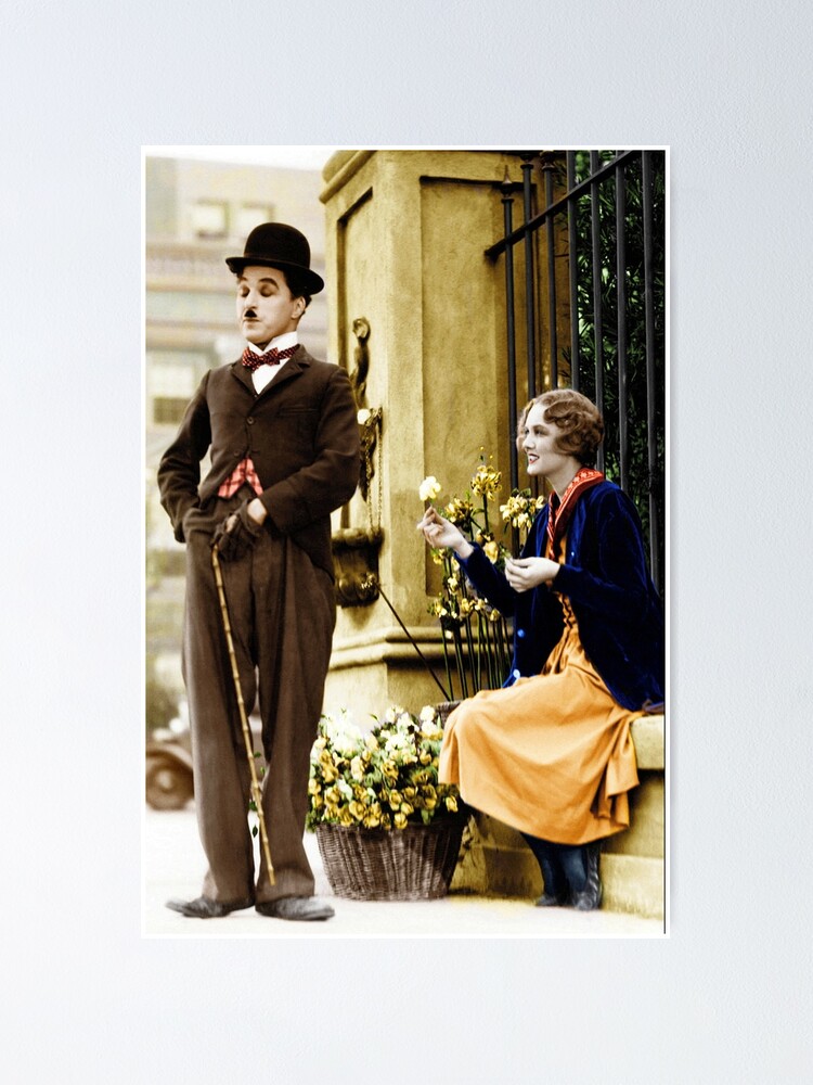 "Charlie Chaplin in Color" Poster by BritishYank | Redbubble
