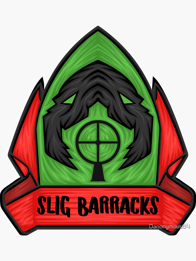 "Sligs Barracks" Sticker for Sale by Danonymous84 | Redbubble