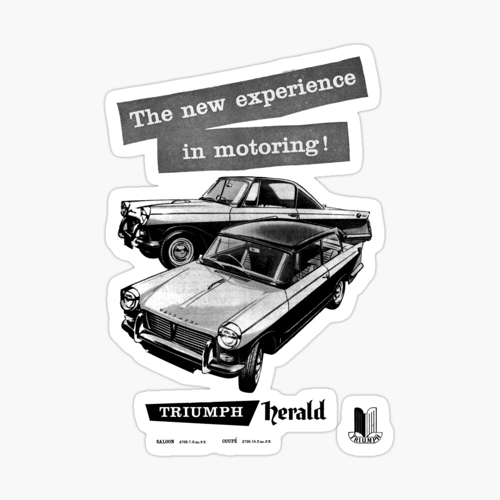 Advertisements Triumph Herald Car Print 1964 Original Advertising Wall ...