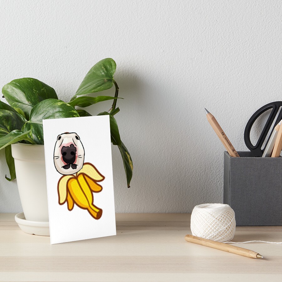 Lámina rígida «Banana Walter The Dog Meme del perro Amantes del perro ...