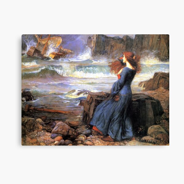"Miranda - The Tempest - John William Waterhouse" Canvas Print by ...