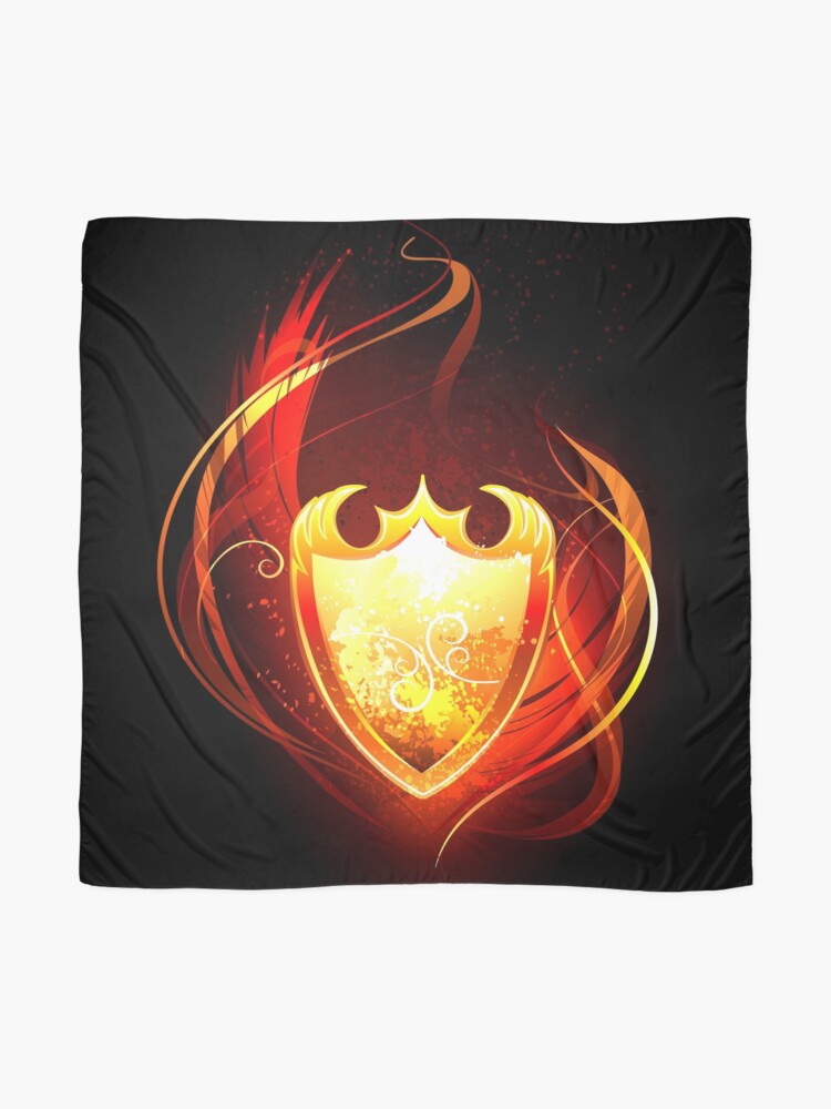 "Fiery Shield ( Fire Shield )" Scarf for Sale by Blackmoon9 | Redbubble