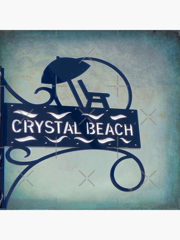 "Crystal Beach Sign" Poster by LMontgomery | Redbubble