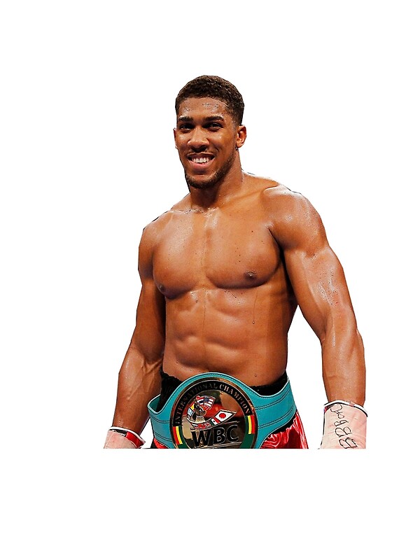"Anthony Joshua Transparent Background Boxing" by RighteousOnix | Redbubble