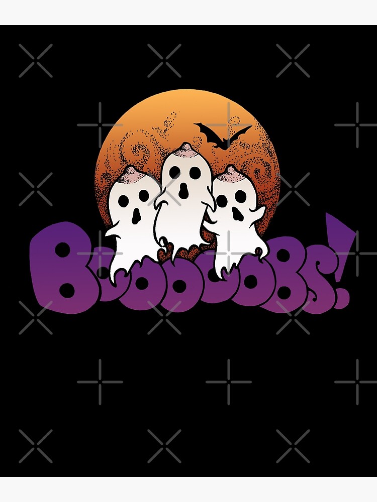 Lámina fotográfica «Booooobs! Divertida ilustración de Halloween para ...