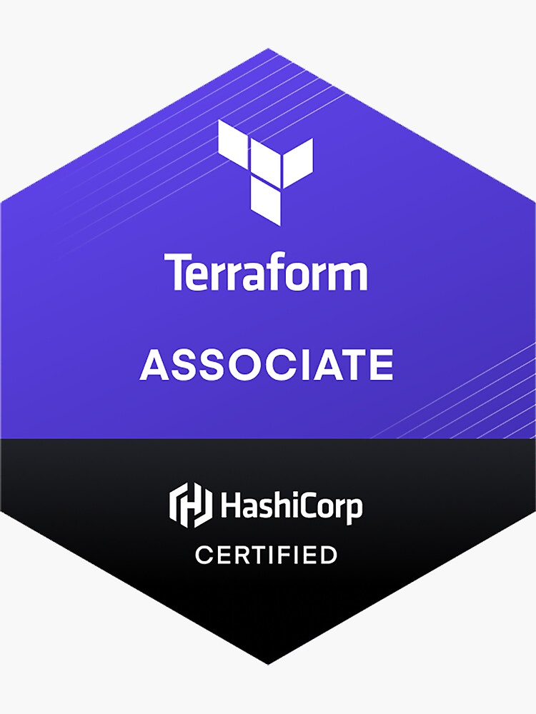 "Terraform Associate Certified" Sticker for Sale by kevinblanco | Redbubble