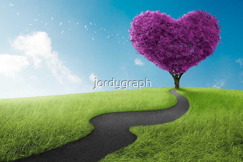 "Heart tree" by jordygraph | Redbubble