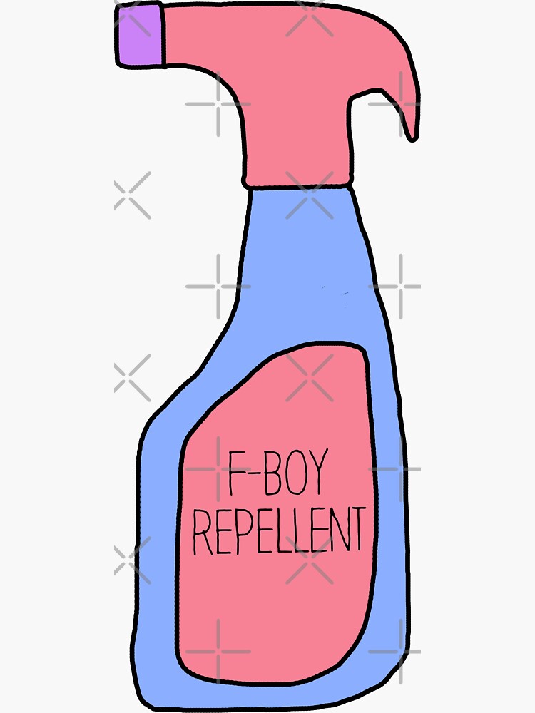 "Fboy Repellent" Sticker for Sale by megjos | Redbubble