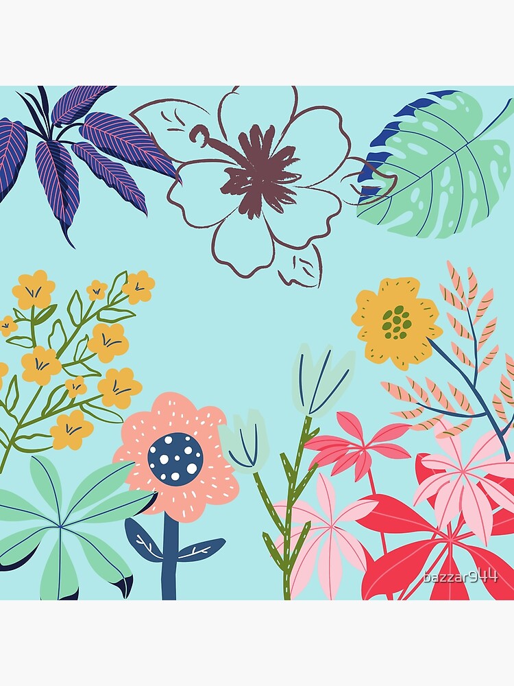 "A nice floral design with flowers and leaves." Poster for Sale by ...