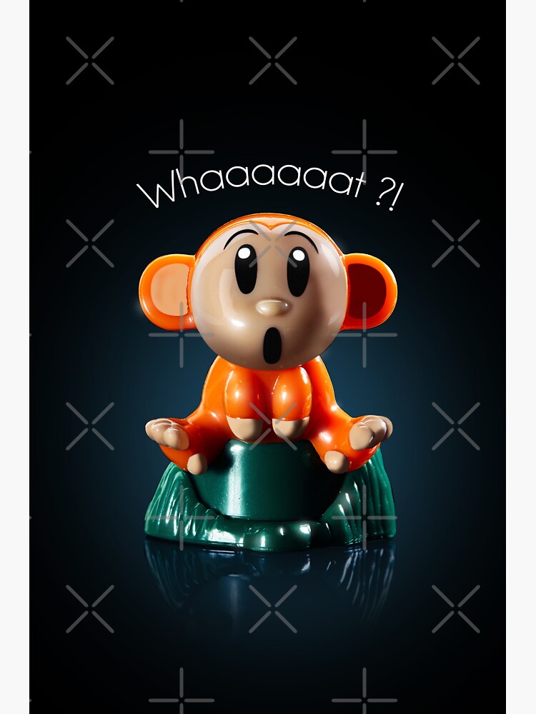 "amazed monkey" Sticker for Sale by LLSwiss | Redbubble