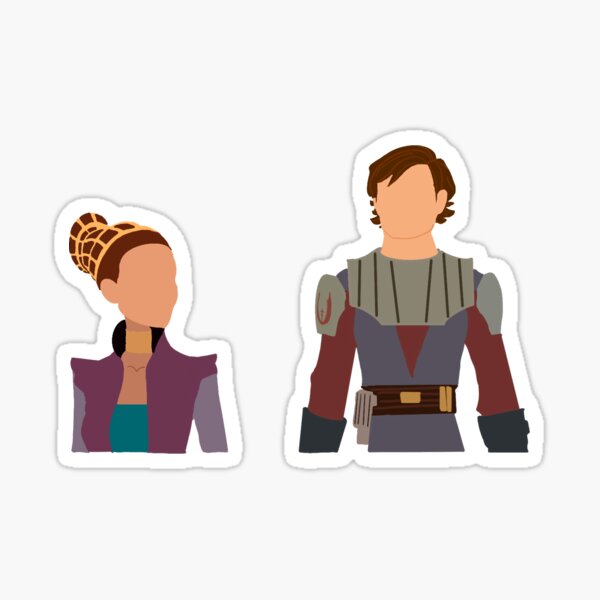 Padme And Anakin Stickers | Redbubble