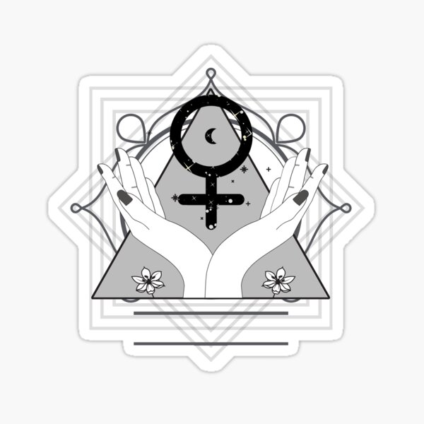 "Feminine Spiritual Venus symbol" Sticker for Sale by SecretDesigns0 ...