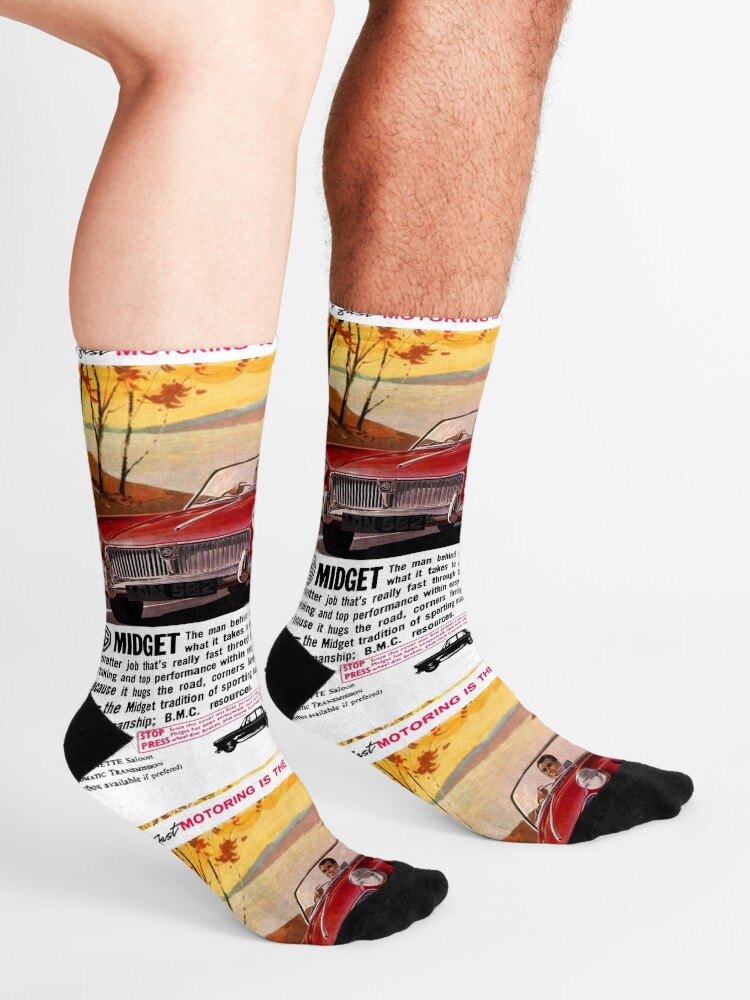 "MG MIDGET" Socks by ThrowbackM2 | Redbubble