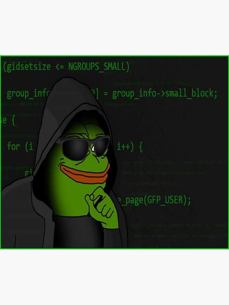 "Hacker Pepe" Photographic Print for Sale by All-About-Meme | Redbubble