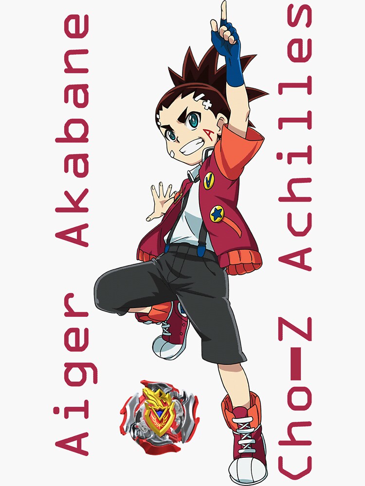 "beyblade burst turbo aiger akabaner aiga akaba achilles sho-z achilles ...