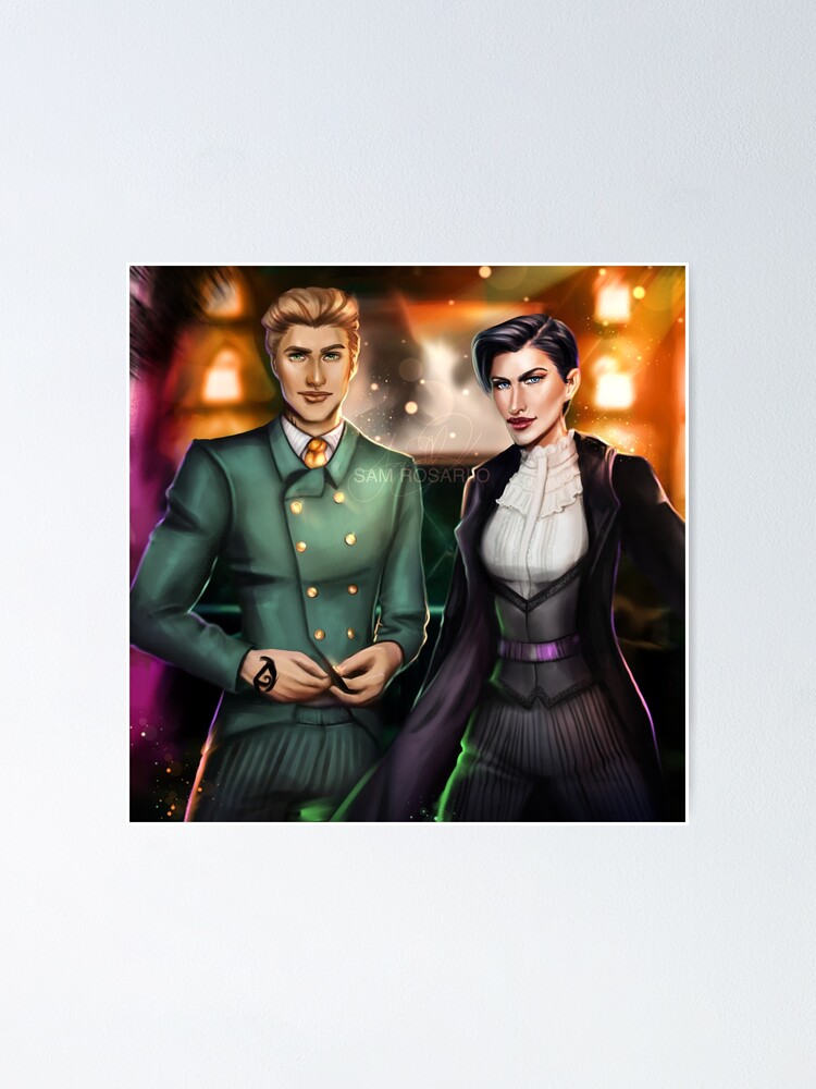 "Anna Lightwood and Matthew Fairchild" Poster by raeillustration ...