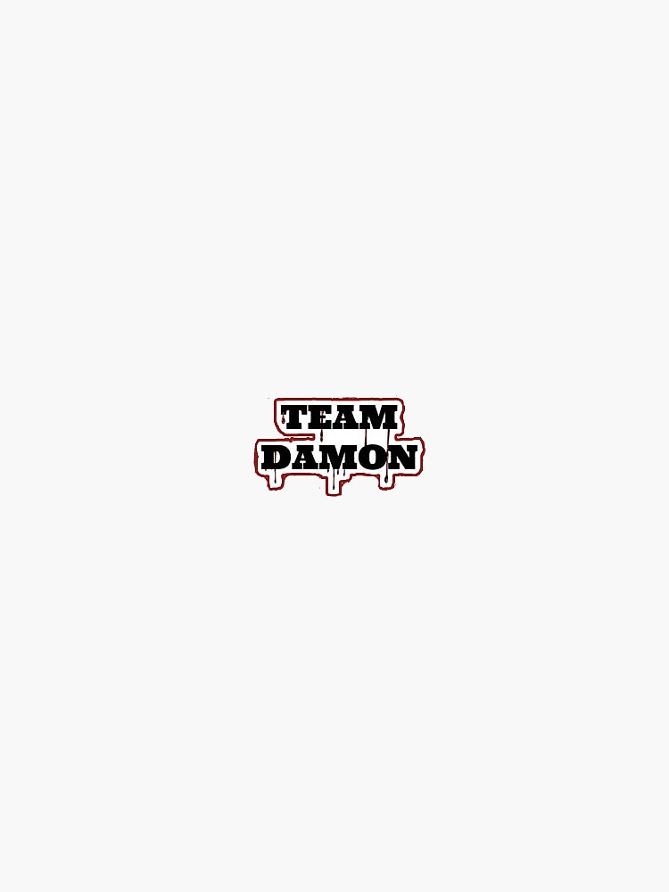 "Team Damon" Sticker for Sale by AleFilipan | Redbubble