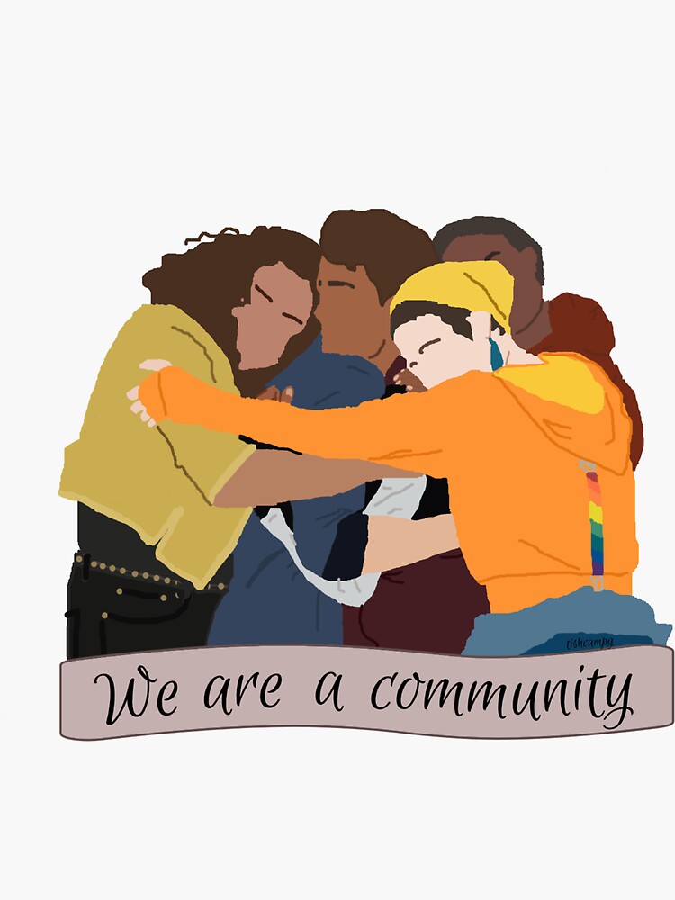 "Love Victor hug scene" Sticker for Sale by tishcampg | Redbubble