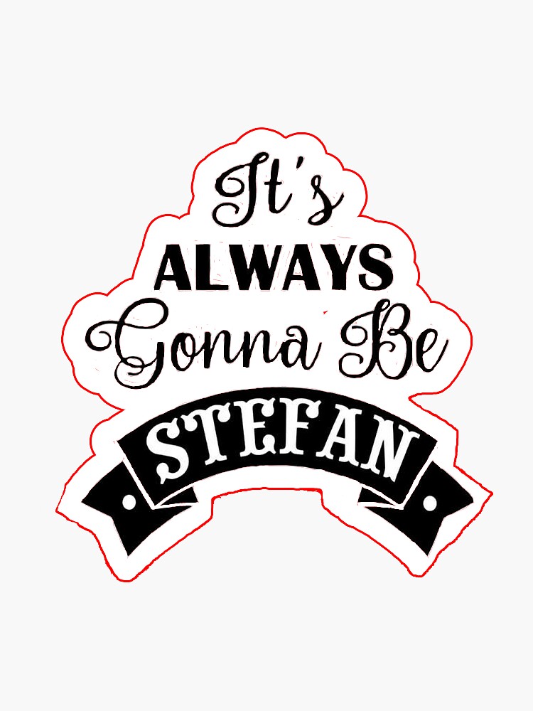 "Stefan Salvatore" Sticker by AleFilipan | Redbubble