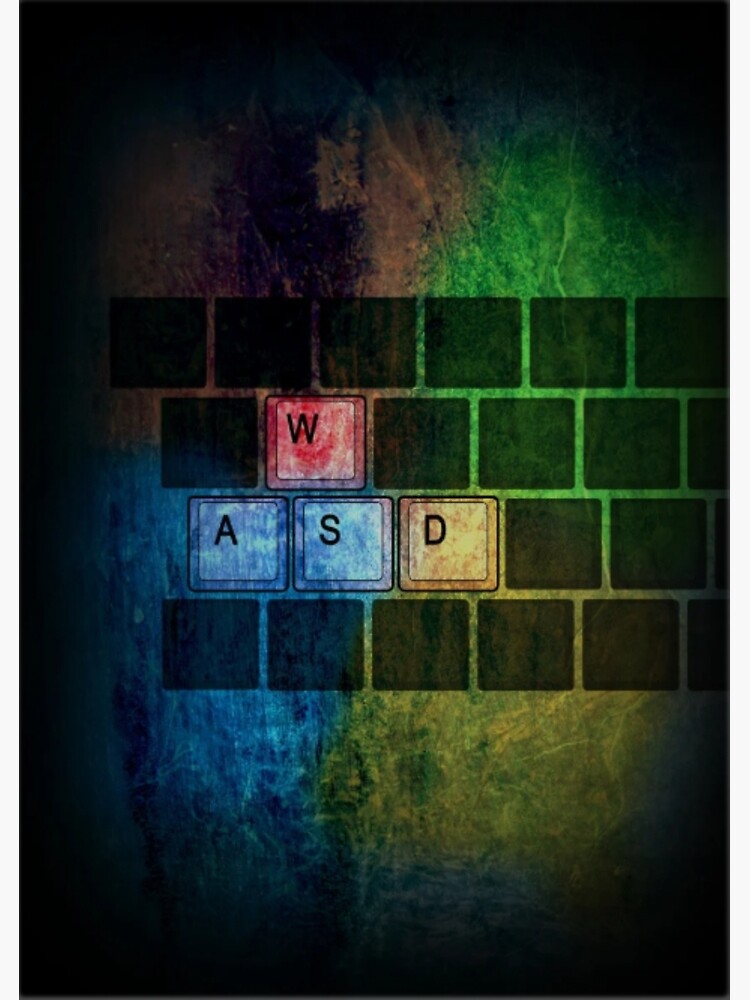 "WASD - Gaming FPS Keys" Poster by ProjectBlackout | Redbubble