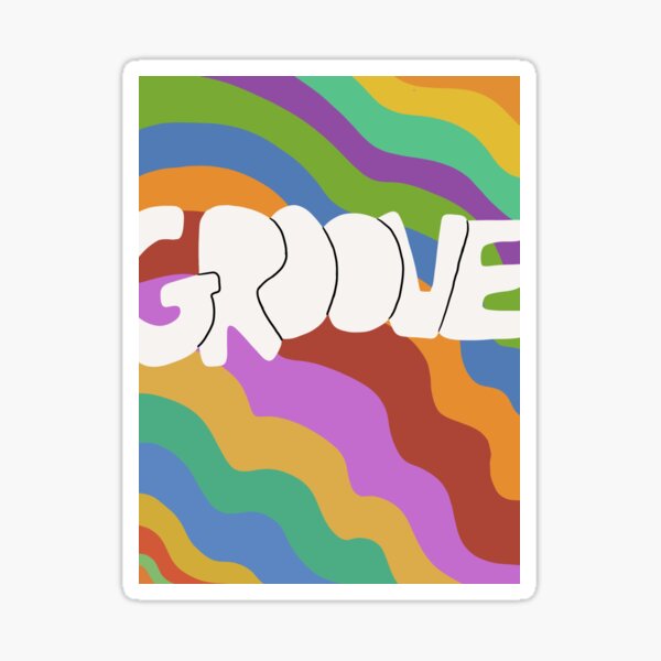 "Groove " Sticker by georginasart | Redbubble