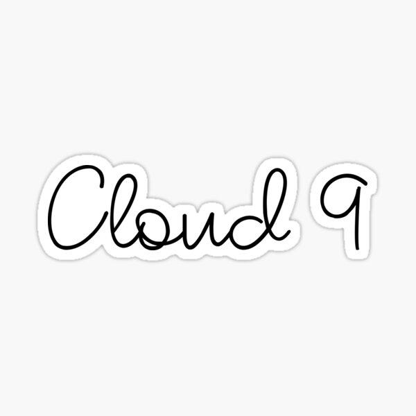 "Cloud 9" Sticker by dagutierrez217 | Redbubble