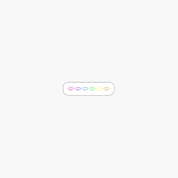 "Pastel Rainbow Vampire Lips - Horizontal" Sticker for Sale by Vexic929 ...