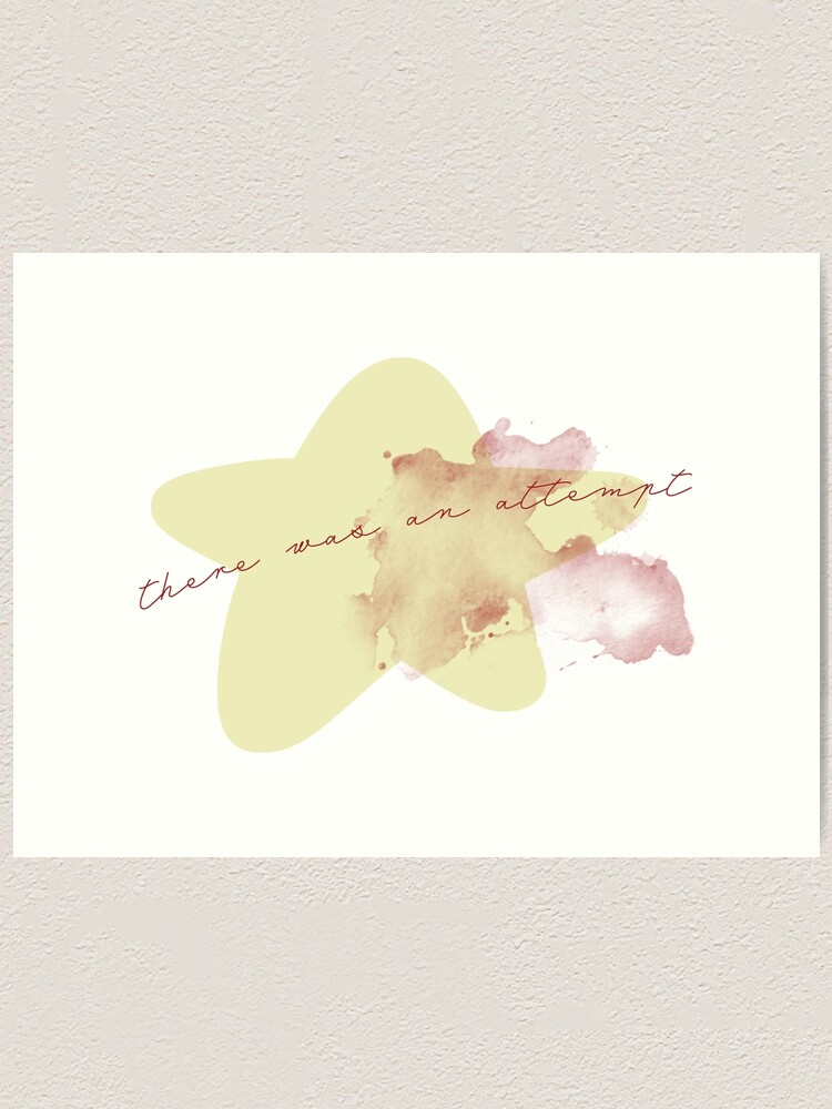 "Modern 'There was an attempt' Star meme" Art Print by peachpond ...