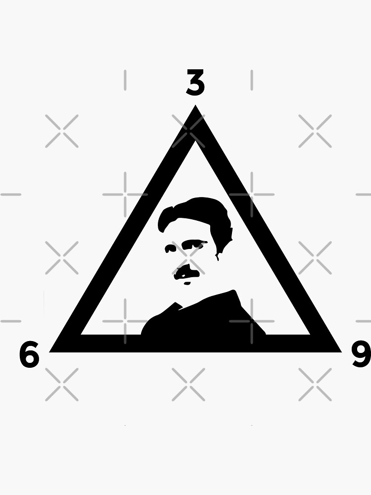 "Nikola Tesla 369 Universe Code Triangle" Sticker for Sale by ...