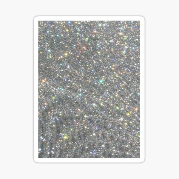 "Silver Glitter" Sticker for Sale by iyaax | Redbubble