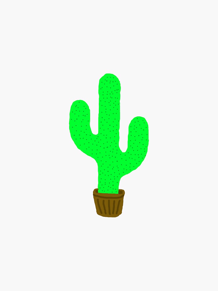 "Cactus Sticker" Sticker by Dhuffer | Redbubble