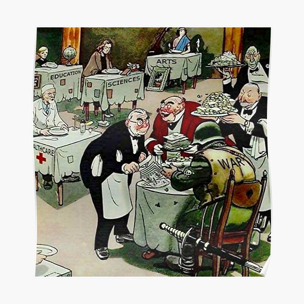 "Feeding the War Machine" Poster for Sale by BMed | Redbubble