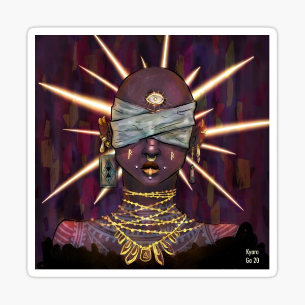 "The Seeker - color" Sticker for Sale by KYaraGa | Redbubble
