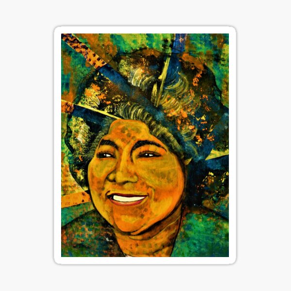 "MAHALIA JACKSON (Poppin Portrait)" Sticker by StrictlyBez | Redbubble