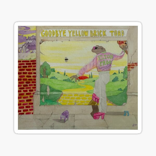 Yellow Toad Stickers | Redbubble