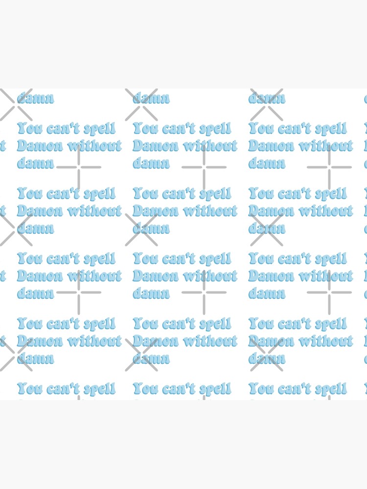 "You can't spell Damon without damn" Throw Blanket for Sale by Aleziakh ...