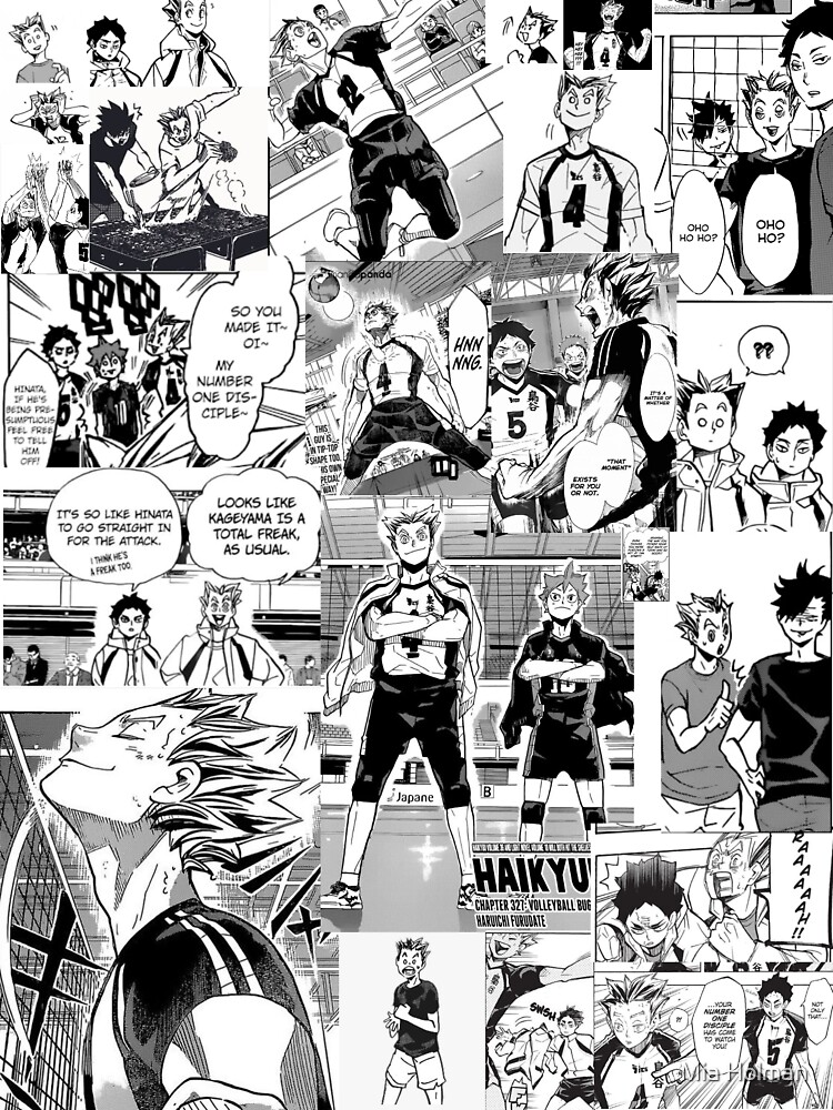 "Bokuto manga collage " Sticker for Sale by kholman43 | Redbubble