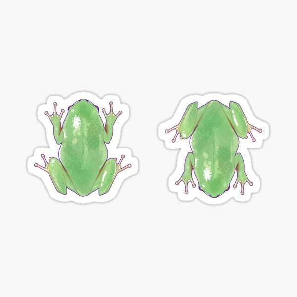 "Jungle Frogs" Sticker for Sale by SparkleSnake | Redbubble