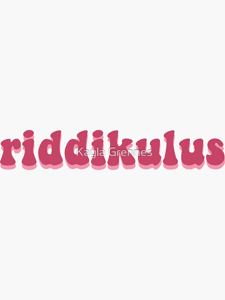 "riddikulus" Sticker for Sale by kaylagrennes | Redbubble