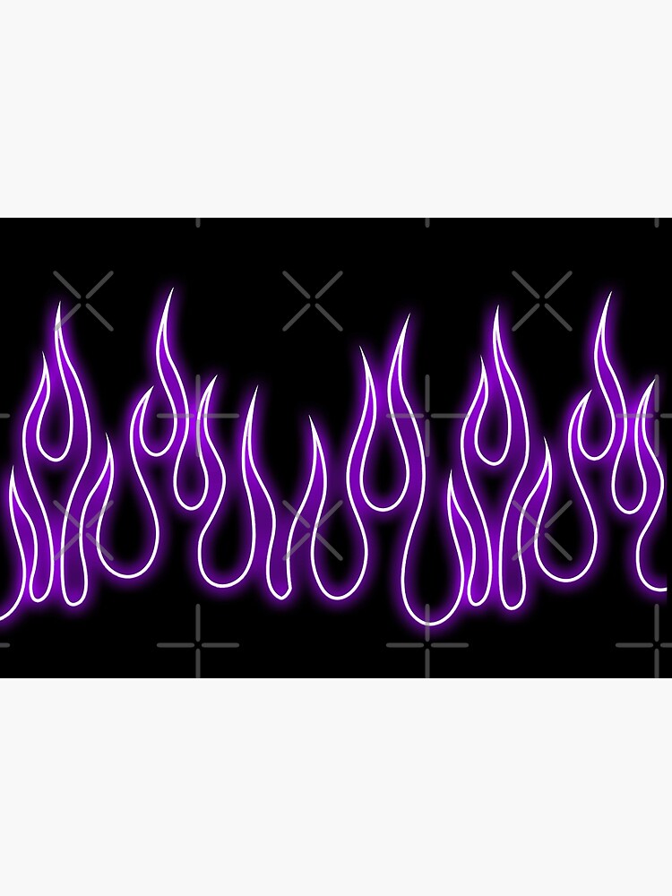 "purple neon flames" Mask for Sale by discostickers | Redbubble