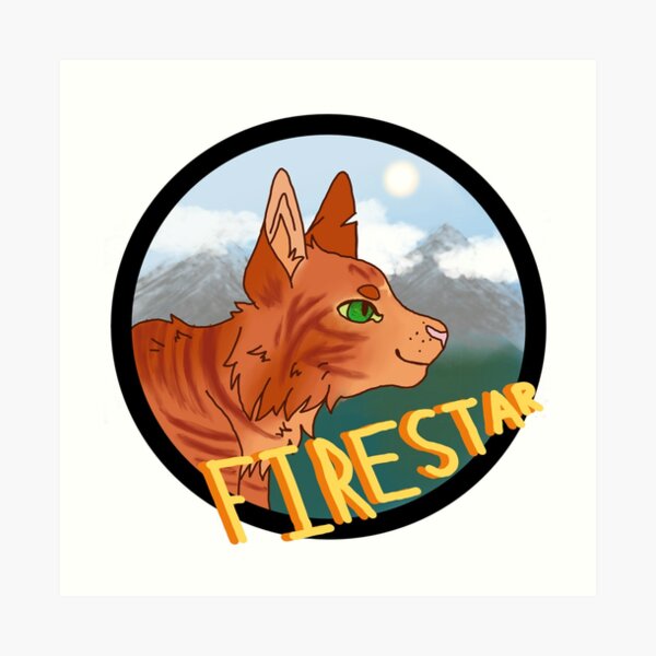 Warrior Cats Warriors Firestar Cat Rusty Firepaw Fireheart Art Prints ...