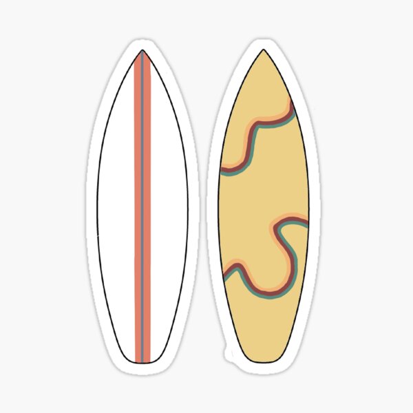 "cute surfboards " Sticker by jess-ashdesigns | Redbubble