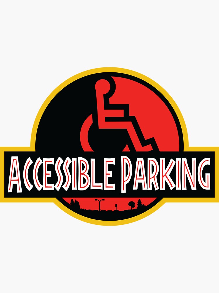 "Accessible Parking" Sticker by TheBSG | Redbubble