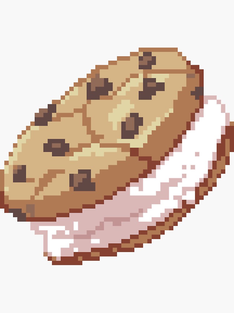 Pegatina «Helado galleta pixel art» de Sugaranspice | Redbubble