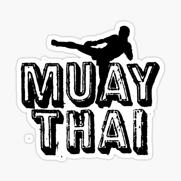 "Muay Thai" Sticker for Sale by Objjective | Redbubble