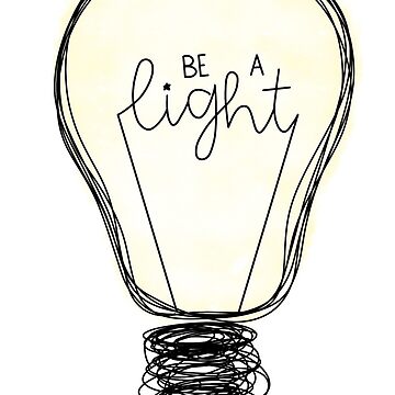 "Be a light" Sticker for Sale by Elise Barker | Redbubble