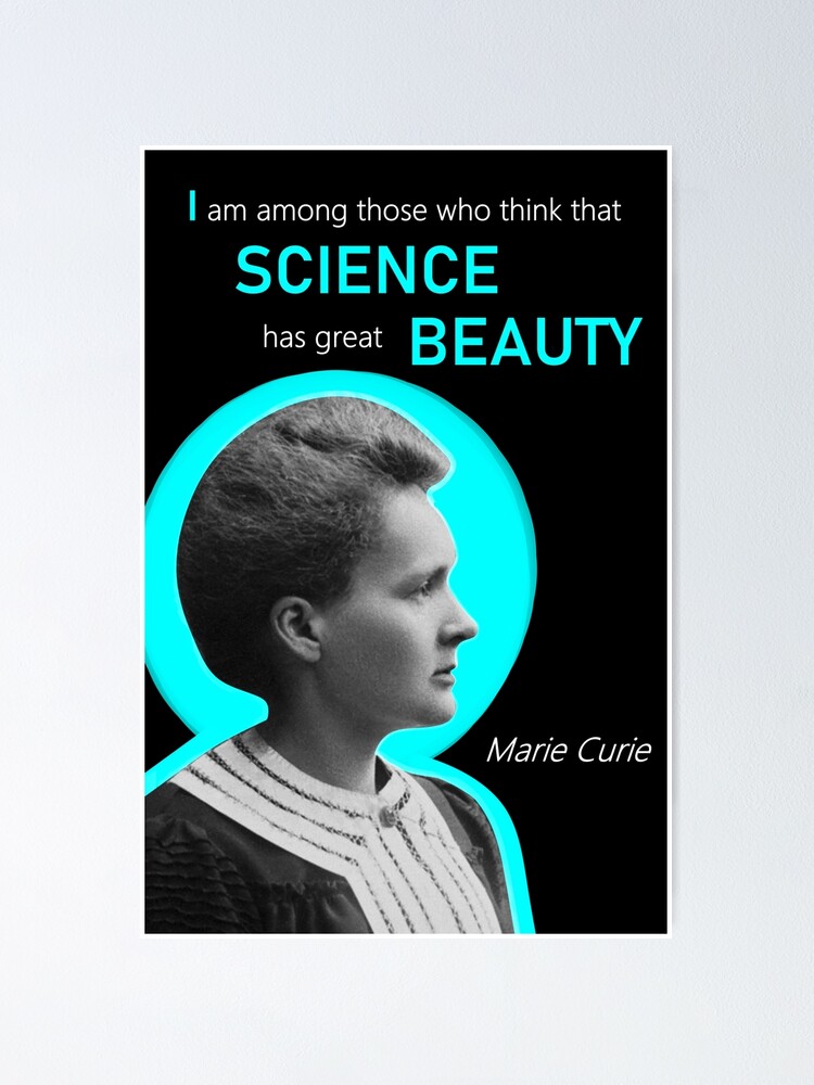"Marie Curie Quote Classroom Poster" Poster by litposters | Redbubble