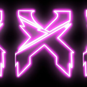 "Excision XXX Logo Neon Pink " Sticker for Sale by discochildshop ...