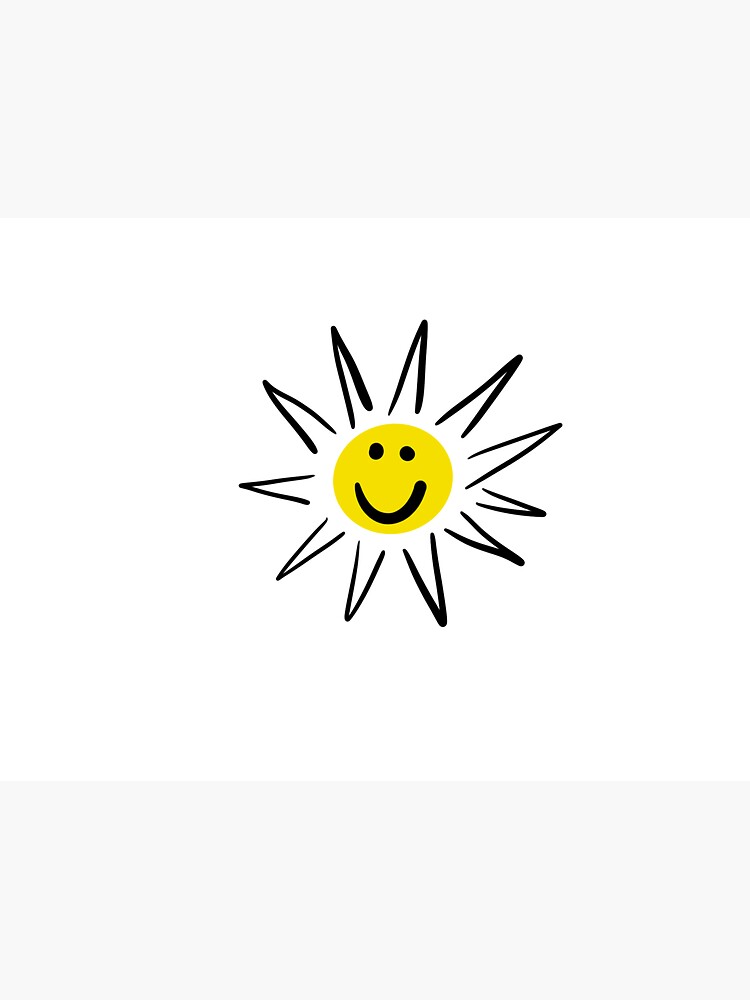 "Sun with smiley face" Sticker for Sale by Victoriascarbs | Redbubble