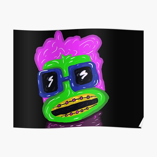 "gangster frog redbubble poster" Poster by SarinaGounden | Redbubble